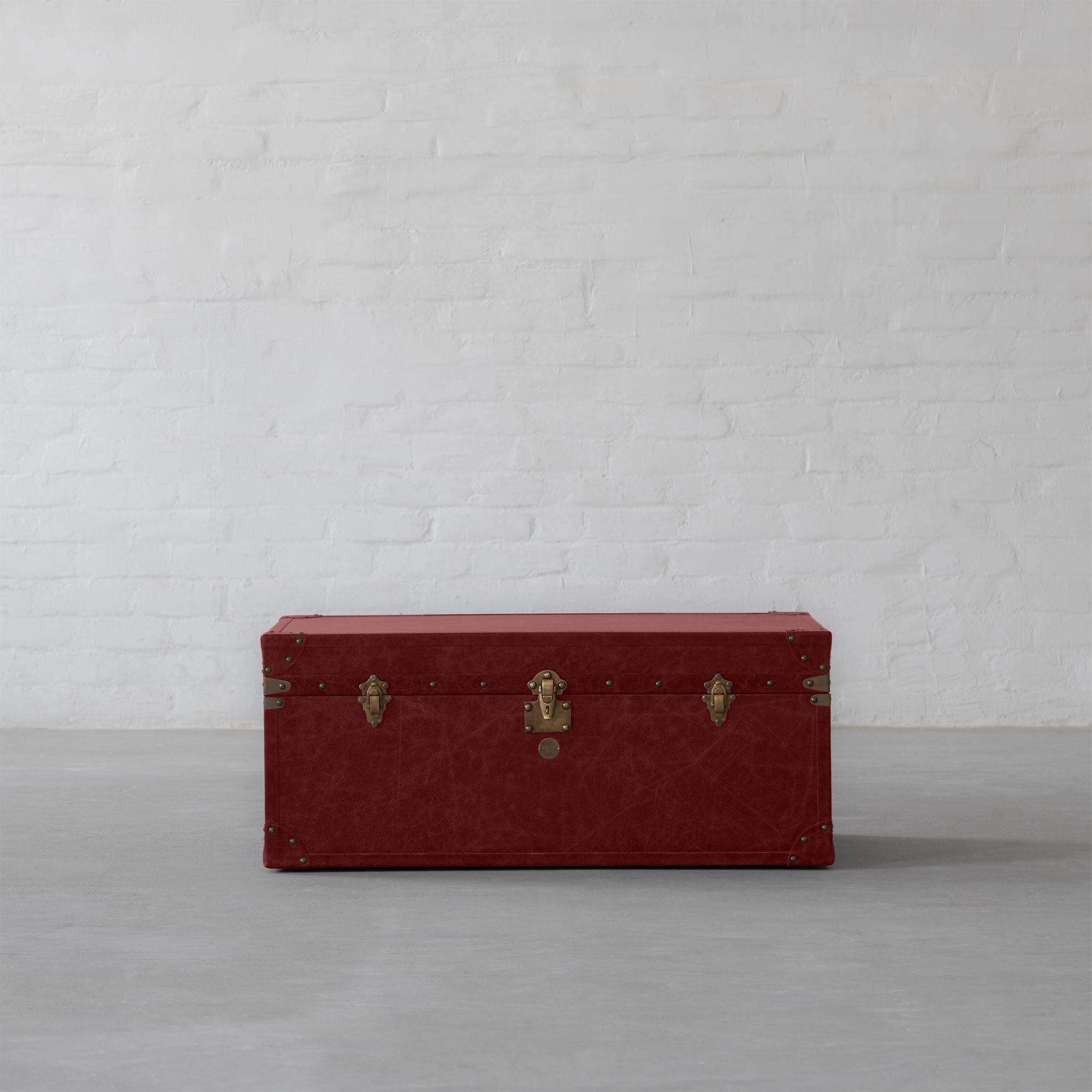 Udaipur Leather Trunk Coffee Table