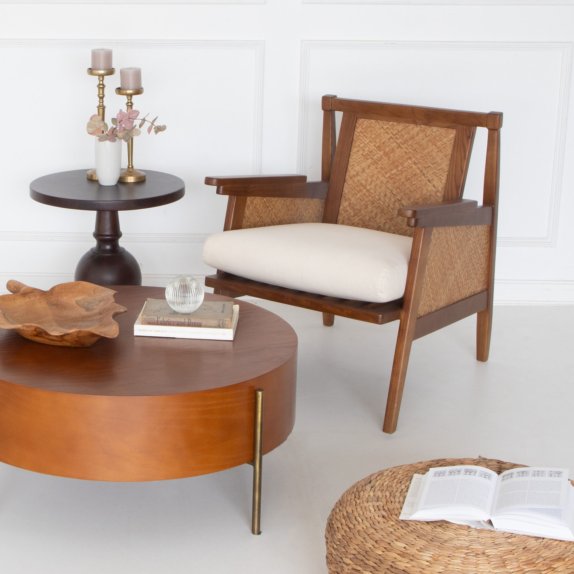Assagao Rattan Armchair | Gulmohar Lane
