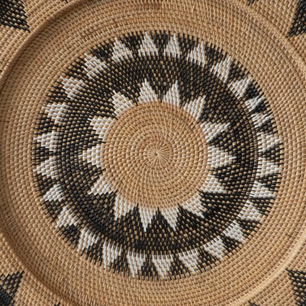 One World Handwoven Rattan Wall Decor