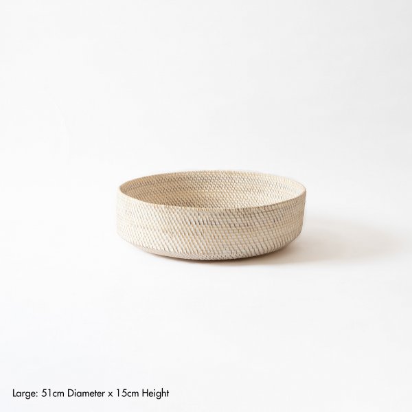 Palm Leaf Rattan Bowls